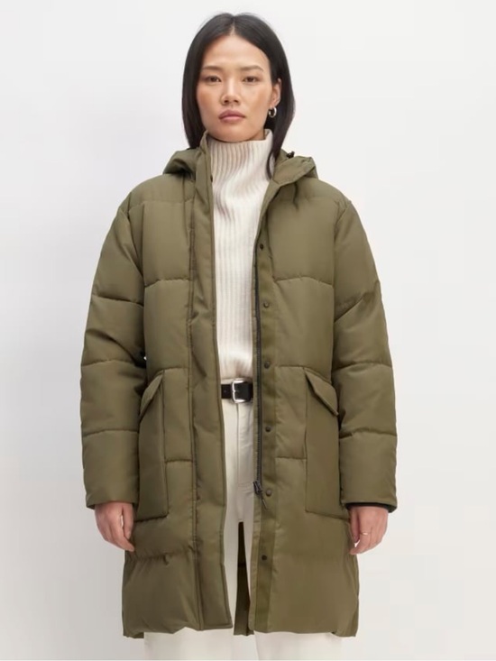 Everlane | Jackets & Coats | Everlane Kalamata Green The Renew Puffer ...